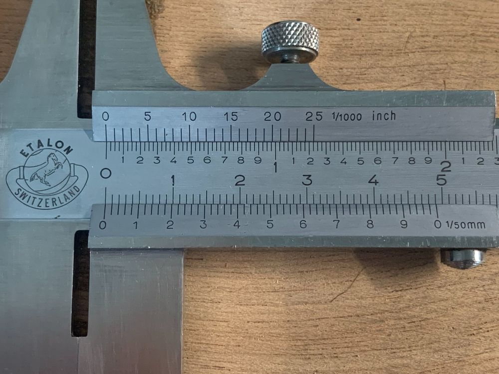 ETALON Switzerland Schieblehre Messschieber, neuwertig OVP | Kaufen auf ...