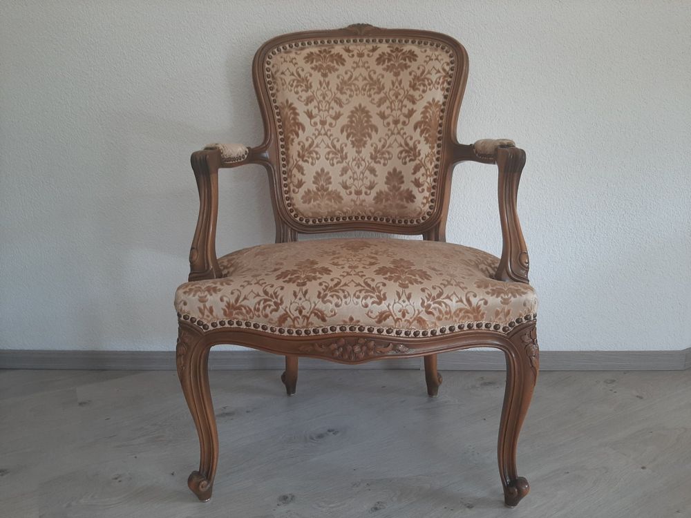 Vintage Chippendale Stil Sessel Stuhl Armlehnsessel Antik | Kaufen auf Ricardo