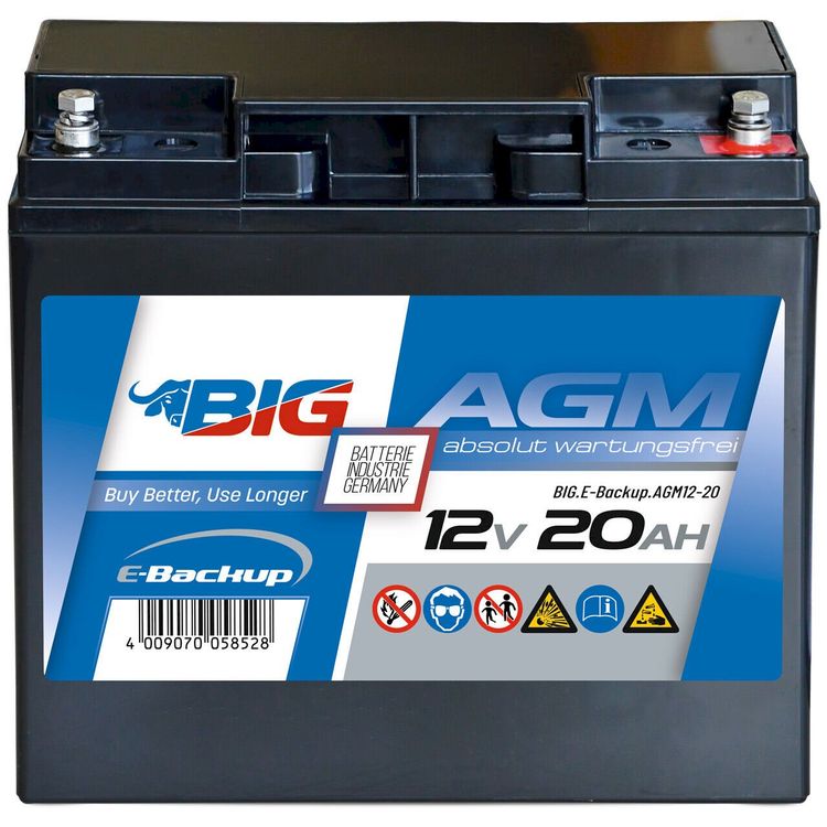 BIG E-Backup AGM 12V 20Ah (Neu und originalverpackt) in Bottighofen für CHF 61 – mit Lieferung ...