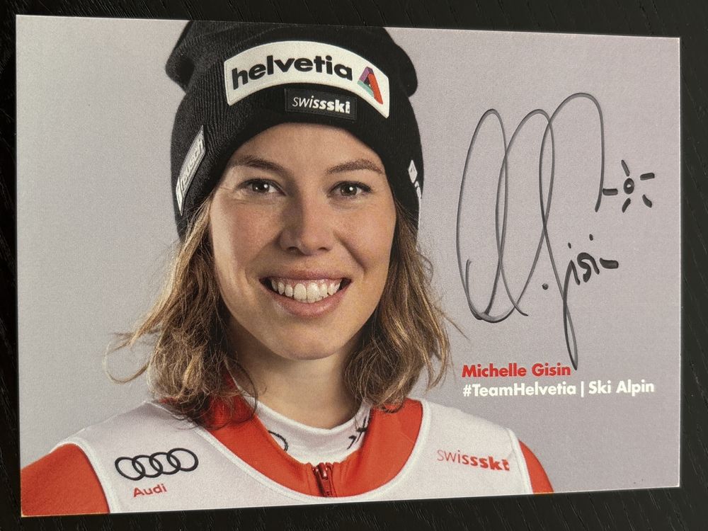 Signiertes Michelle Gisin Foto Team Helvetia Ski alpin (Neu (gemäss ...
