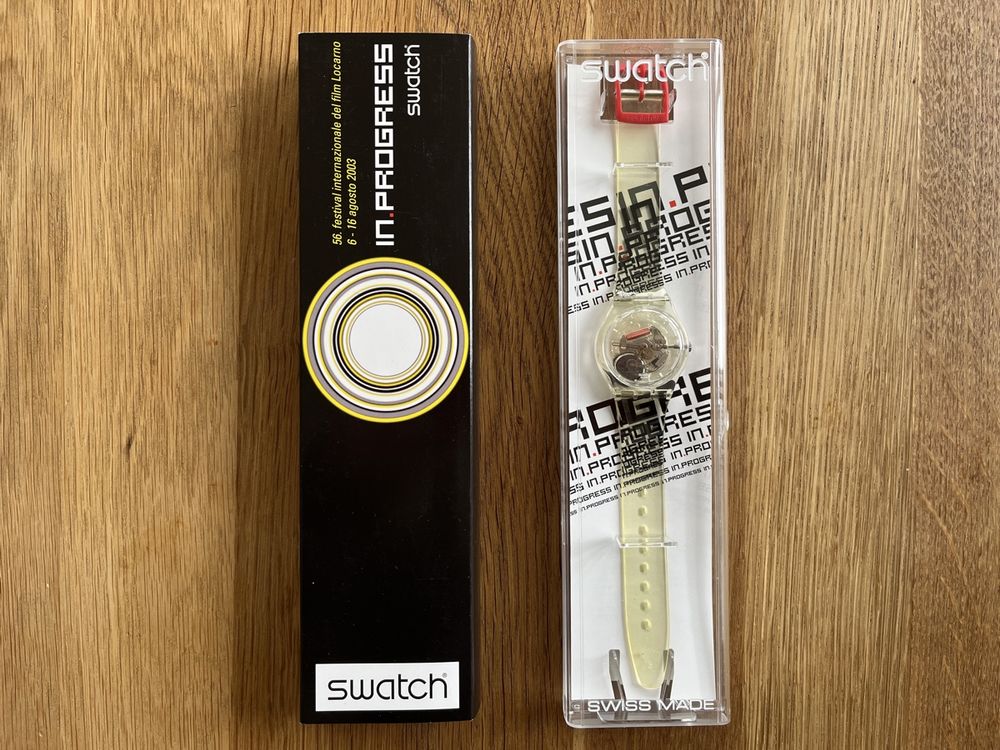 2003 Swatch “In Progress“ Clear Locarno Film Festival NEU A (Neu und ...