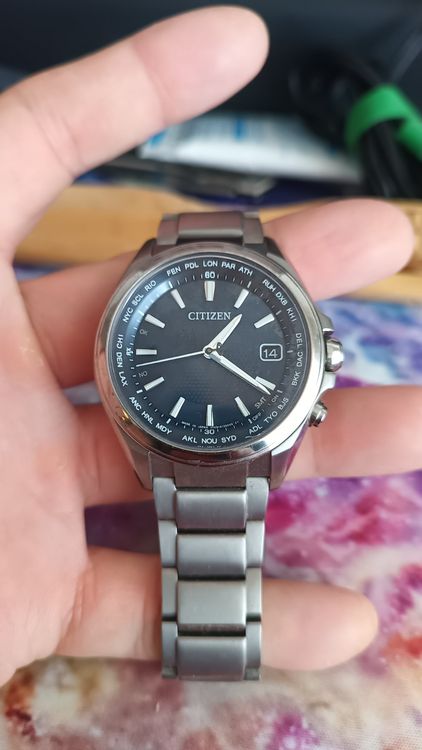 Citizen Eco-Drive H149-S096073 Analog Titanium Solar Radio (Gebraucht ...