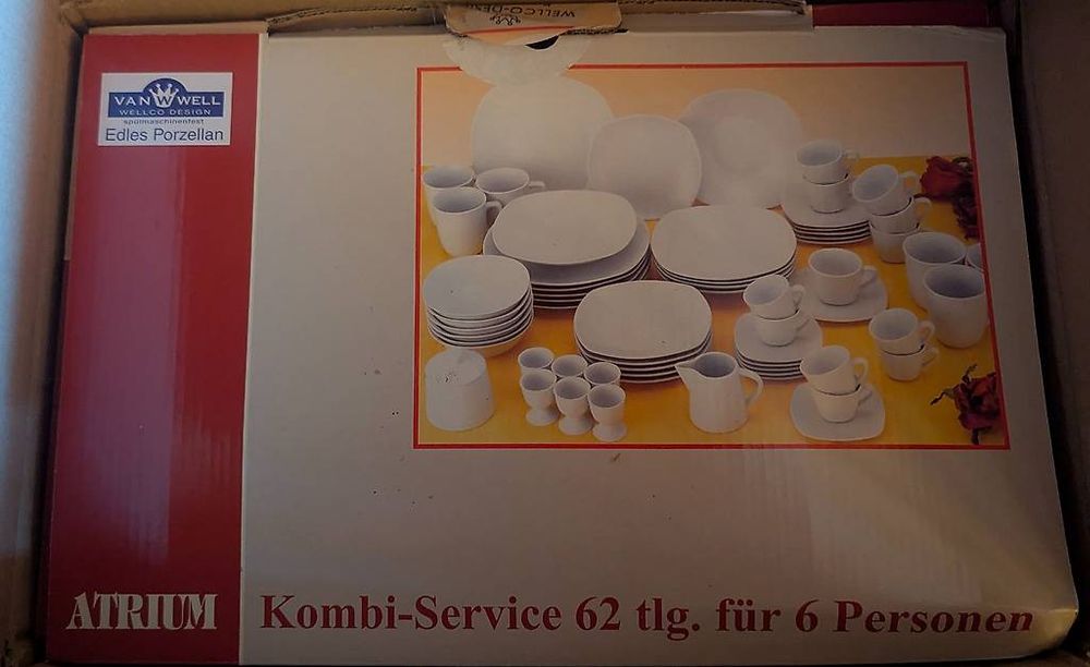 2 sets de vaisselle blanc neufs (Neuf (Voir description)) à Dorénaz pour CHF 115 – retrait ...