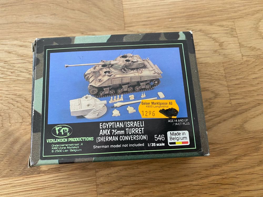 1/35 EGYPTIAN/ISRAELI AMX 75MM TURRET SHERMAN CONVERSION | Kaufen auf ...