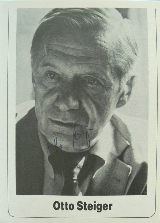 Otto Steiger (1909-2005) Schriftsteller - Autogramm (Gebraucht) in ...