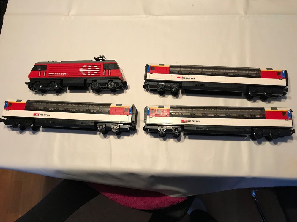 Lego / Blue Brixx Extrazug SBB Eisenbahn | Kaufen auf Ricardo