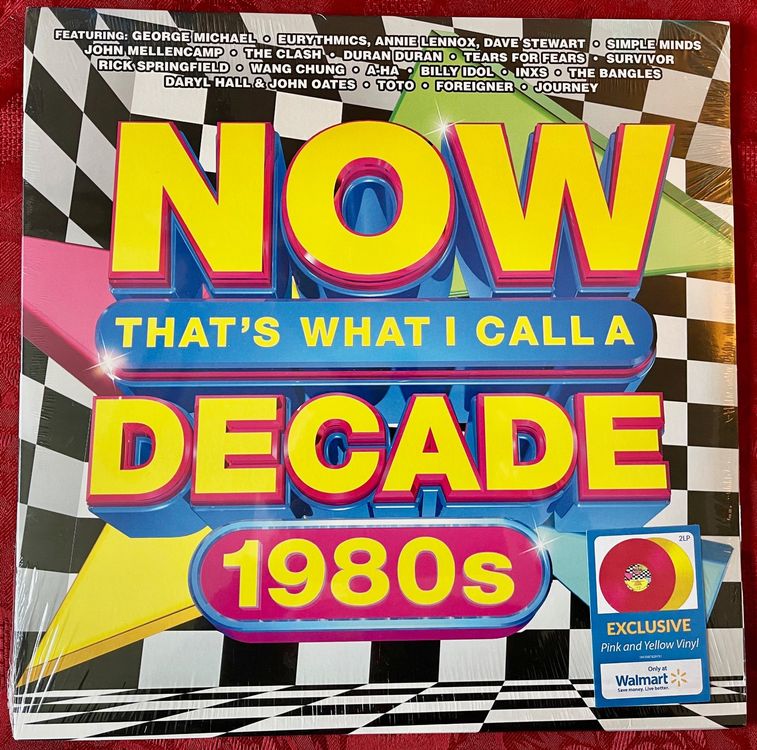 NOW That's What I Call A Decade 1980s pink/yellow vinyl 2 LP (Neu und ...