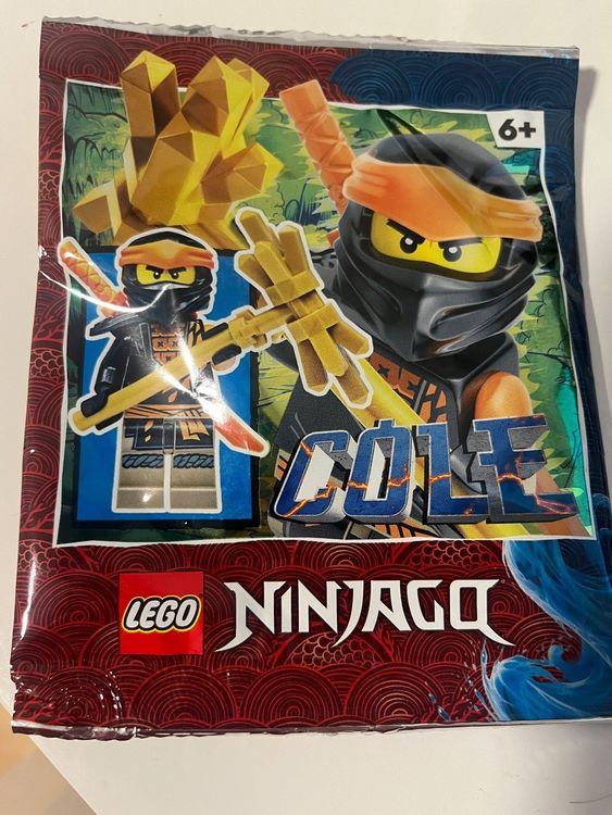 Lego Ninjago Minifigur Cole mit Kristalhammer (Neu und originalverpackt ...