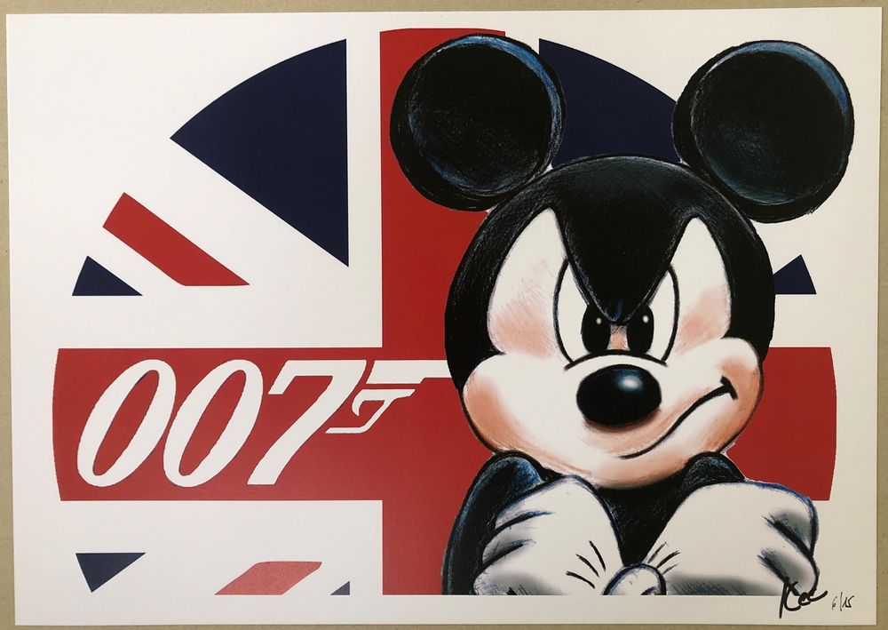 KeC: Mickey is James Bond (A3 Format), signiert 6/15 (Neu (gemäss ...
