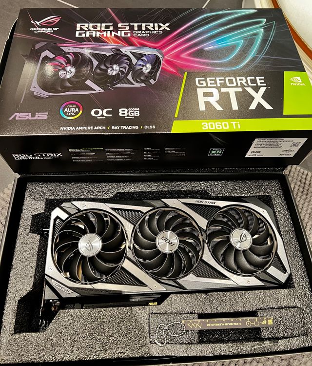 ASUS ROG Strix RTX 3060 Ti Gaming OC 8GB wie Neu | Kaufen auf Ricardo