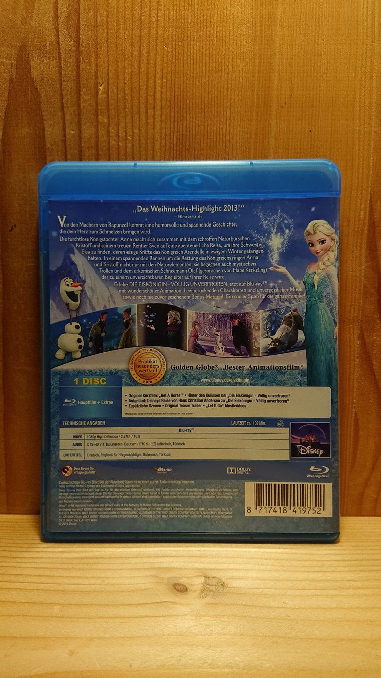 DIE EISKÖNIGIN völlig unverfroren Blu-Ray Disney (Gebraucht) in Wilderswil für CHF 3.9 – mit ...
