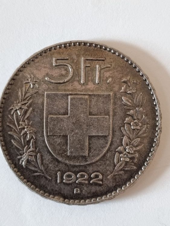 Pièce 5Fr 1922 | Kaufen auf Ricardo