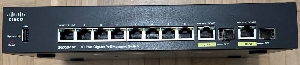 Cisco SG350-10P 10-Port Gigabit PoE+ Managed Switch (Gebraucht) in ...