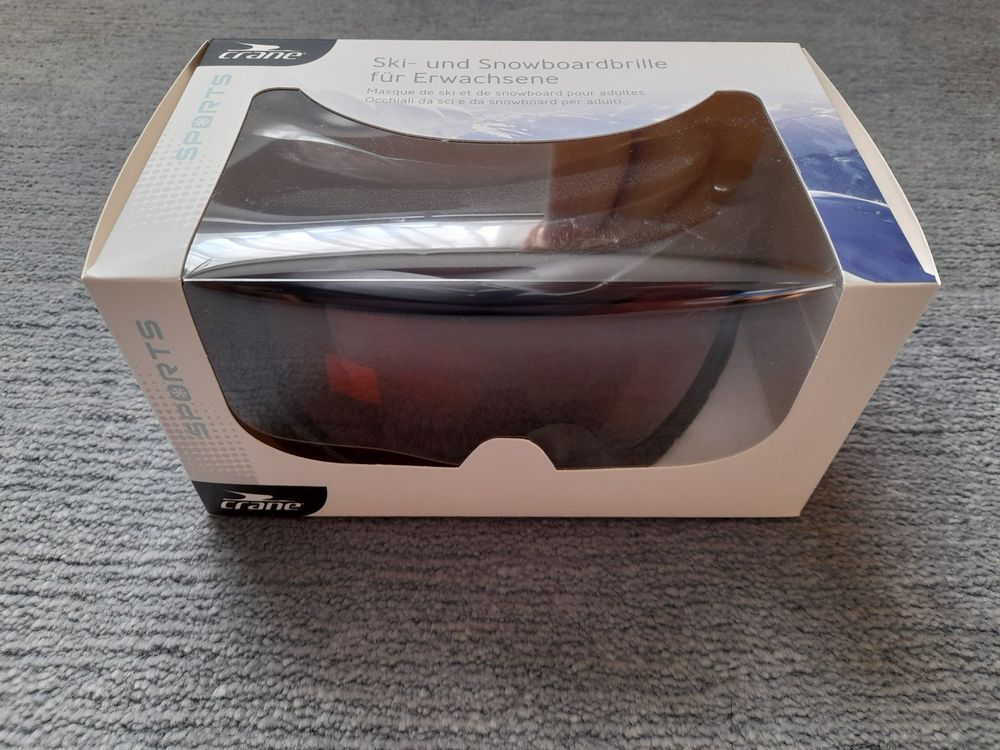 NEU: Skibrille / Snowboardbrille Erwachsene Original schwarz (Neu und originalverpackt) in ...