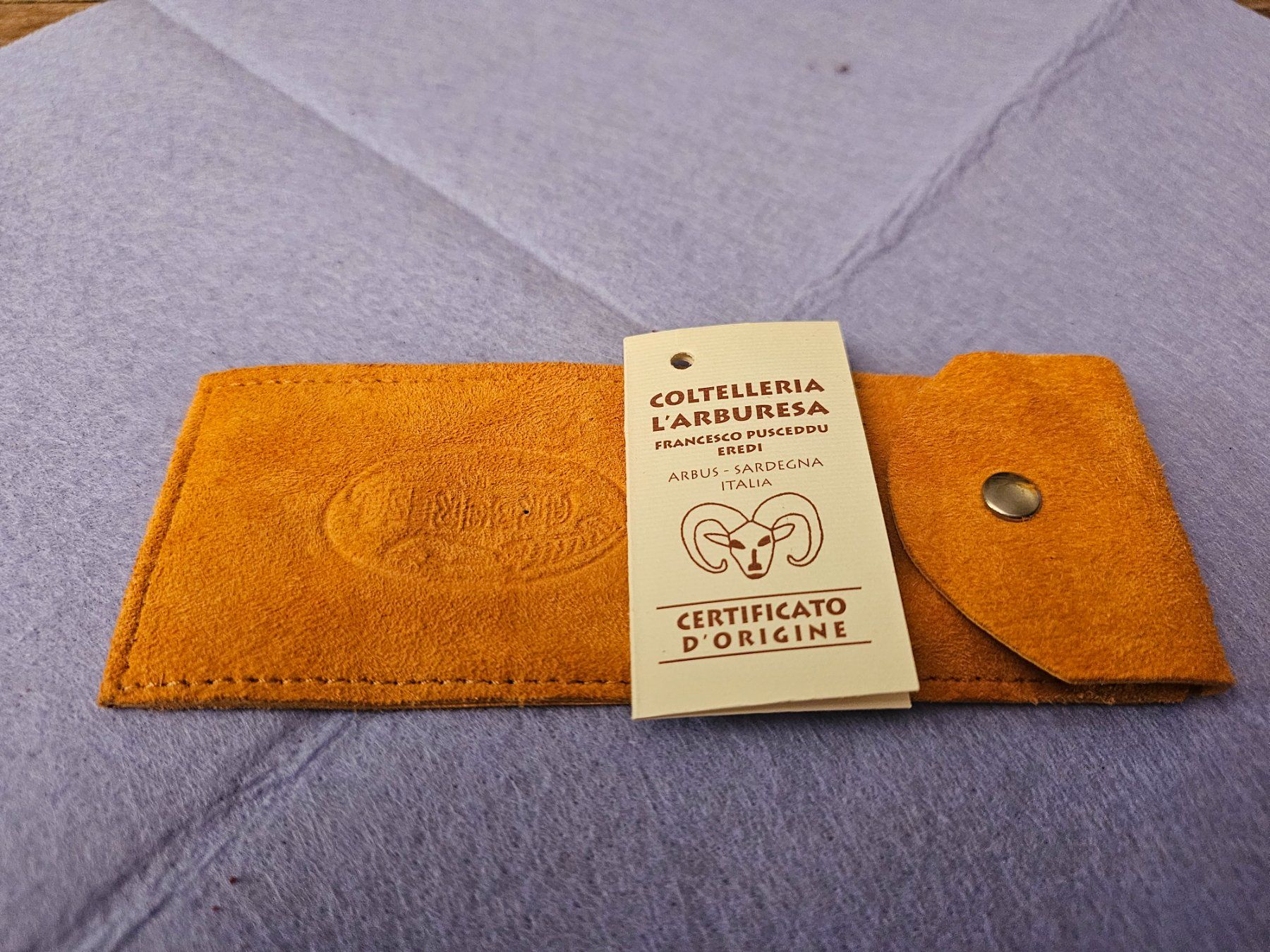 Franco Pusceddu lama 10,5 cm manico in corno bovino (Nuovo e nell ...