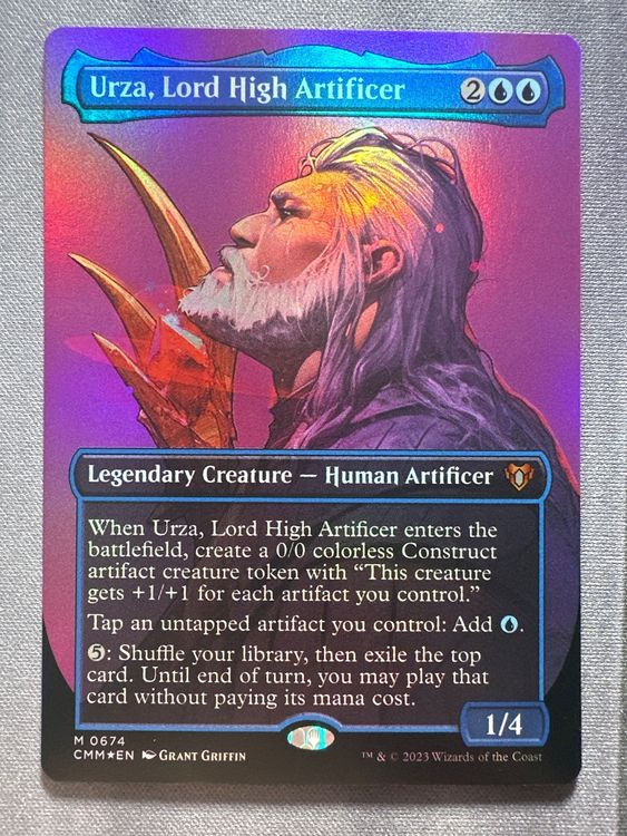 Urza, Lord High Artificier FOIL Variant 0674 Commander Maste (Neu ...