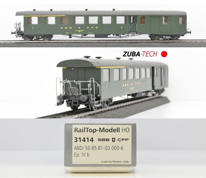 RailTop 31414 Gepäckwagen ABDi der SBB H0 GS Analog OVP (Gebraucht) in ...