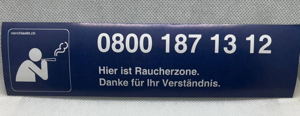 50x Raucherzone Sticker / 1312 / FCZ / GCZ | Kaufen auf Ricardo