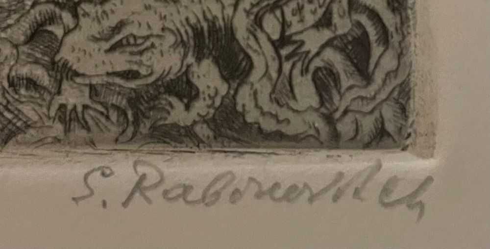 Gregor Rabinovitch (1884-1958) Radierung Handsig (Gebraucht) in Root ...