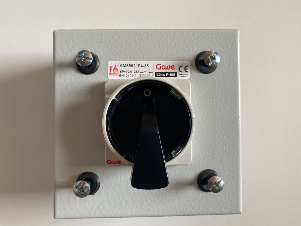 Gawe Class F-400 REV-6POL/F400-18,5kW B/G Revisionsschalter (Neu ...