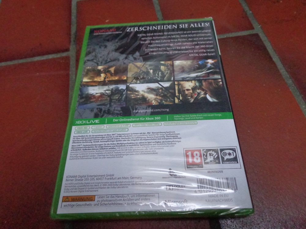 Metal Gear Rising - Revengeance XBOX 360 ab 4 Franken (Neu und ...