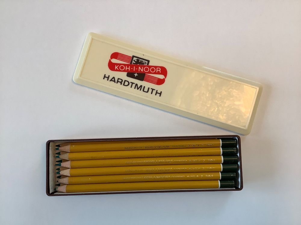 Vintage 12 Farbstift von Hardtmuth KOH-I-NOOR grün (Gebraucht) in ...