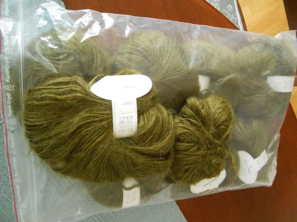 Junghans Wolle 20% Mohair tannengrün 8 x 50g 1 x 40 g (Gebraucht) in ...