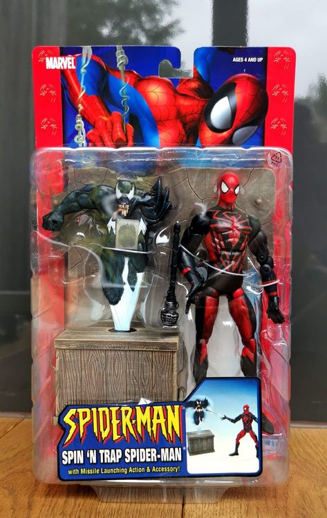 Marvel Spiderman Actionfigur: Spin 'N Trap Spider-Man 2005 | Kaufen auf ...
