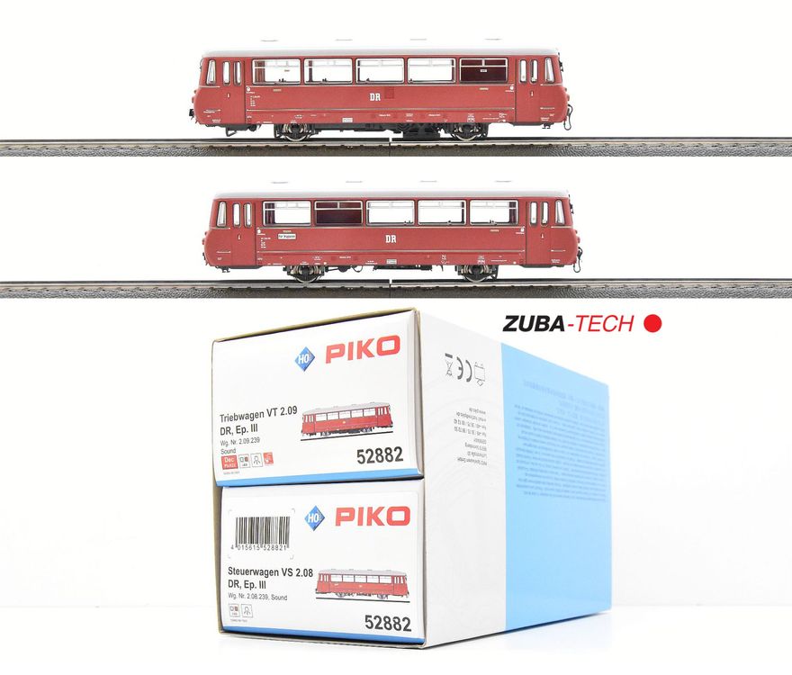Piko 52882 Dieseltriebwagen DR 2-tlg H0 GS Digital mit OVP | Acheter ...
