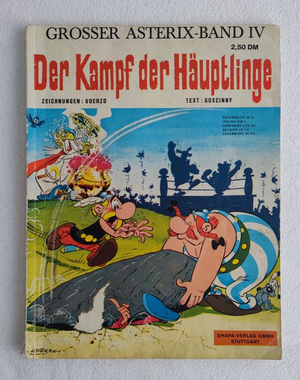 Asterix Band 4 "Kampf der Häuptlinge" 1.Auflage 1969 (Gebraucht) in Horw für CHF 19 – mit ...