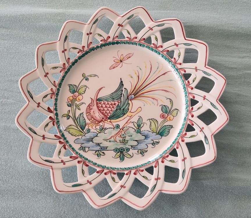 Filigraner Wandteller handbemalt Anfora Agueda Portugal (Gebraucht) in ...