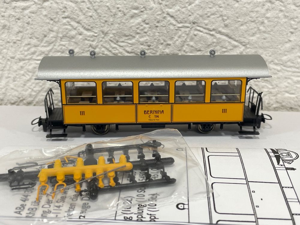 Bemo 3238 164 RhB C 114 La Bucunada Nostalgie-Zweiachser H0m (Neu (gemäss Beschreibung)) in ...
