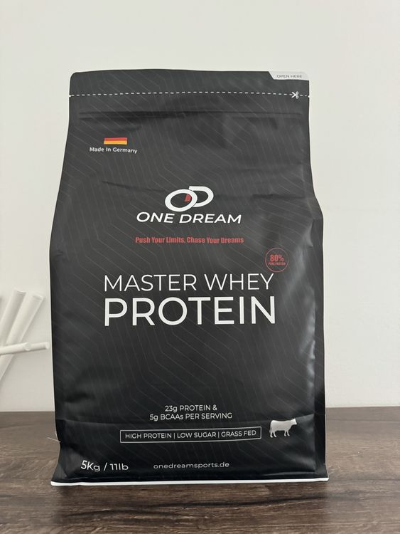 Master Whey Protein 5kg Erdbeere - One Dream Sports (Neu und ...