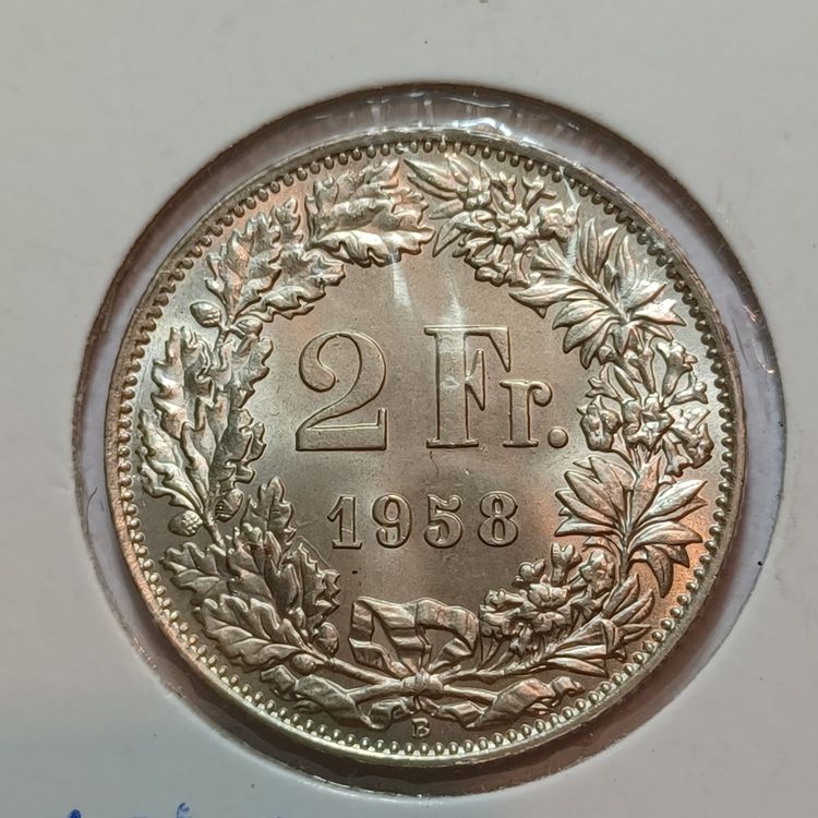 2 Franken 1958 stgl | Kaufen auf Ricardo