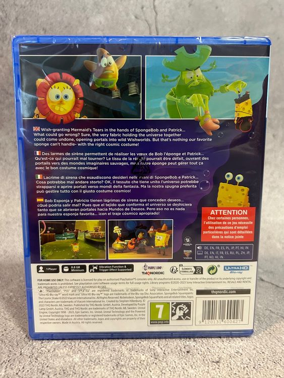 SpongeBob: Cosmic Shake [PS5] [NEU] (Neu und originalverpackt) in für ...
