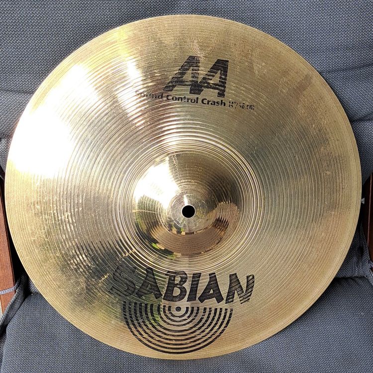 Cymbal-Becken Sabian AA 14" Crash Sound Control B20 Drums (Gebraucht ...