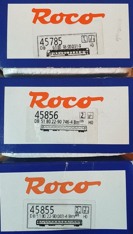 Roco, 45785/855/856, 3x DB IC-Wagen Apmz/Bm/Bm, DC (Gebraucht) in ...