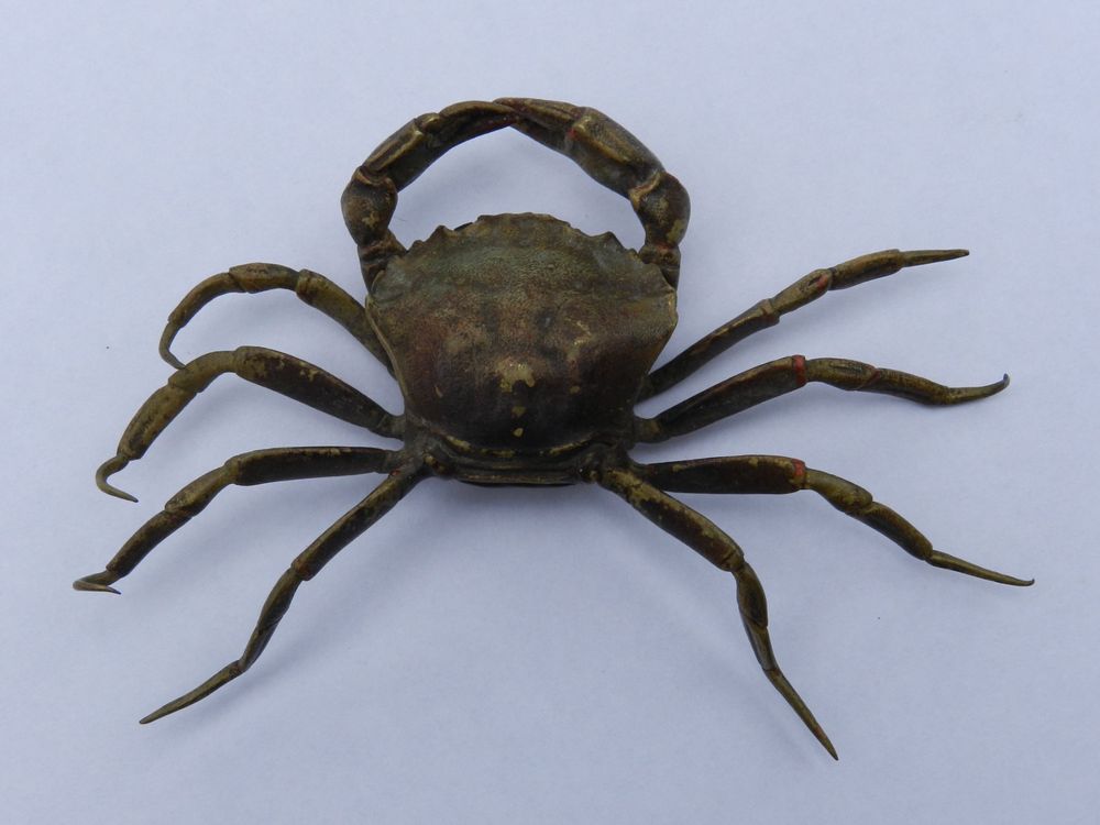 Antike Wiener Kaltbemalte Bronze Skulptur einer Krabbe | Kaufen auf Ricardo