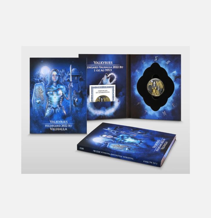 Valkyries Hildegard Valhalla 2022 Silver 1 OZ 5Mark Germania (Neu und originalverpackt) in ...