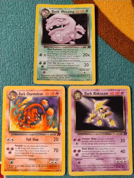 Pokemon Team Rocket Set 3 DARK Pokemon cards EN | Acheter sur Ricardo