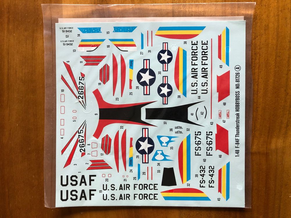 1/48 Republic F-84F Thunderstreak Decals - USAF | Kaufen auf Ricardo