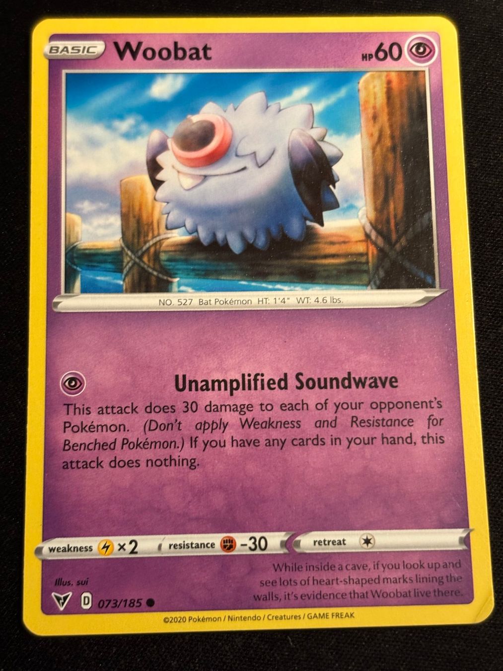 Pokemon Woobat - Vivid-Voltage 73/185 - English (D'occasion) à Bern ...