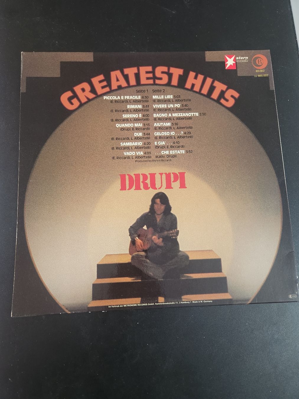 Drupi - Greatest Hits - Vinyl Record - Italian Import! (Gebraucht) in ...