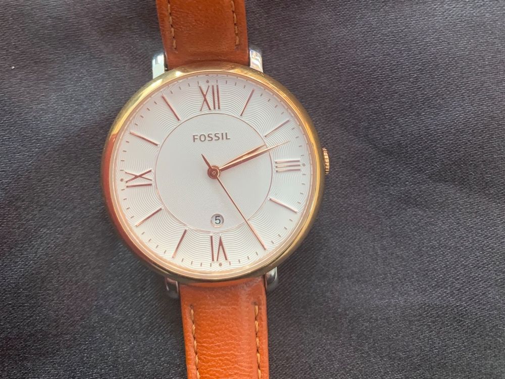 Original Fossil Uhr mit Lederarmband cognac braun (Neu (gemäss ...