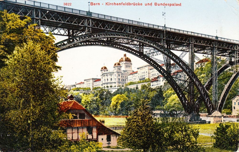 Bern - Kirchenfeldbrücke und Bundespalast | Kaufen auf Ricardo