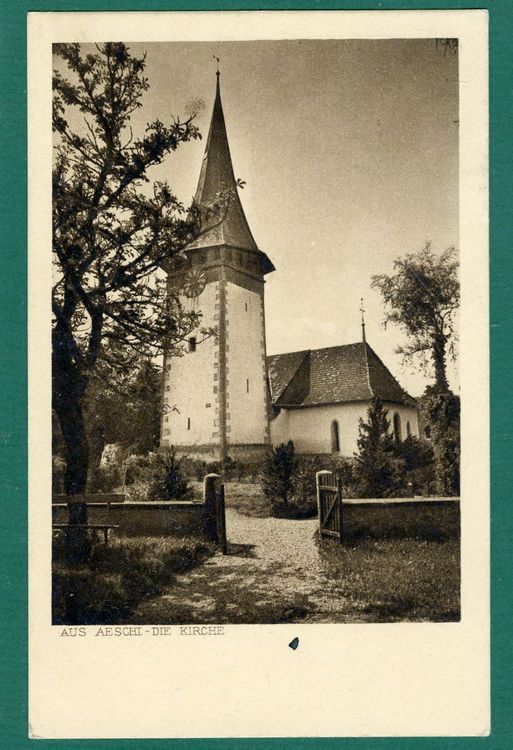 Aeschi bei Spiez, Kirche, 1922 (Gebraucht) in Sargans für CHF 1 – mit Lieferung auf Ricardo kaufen