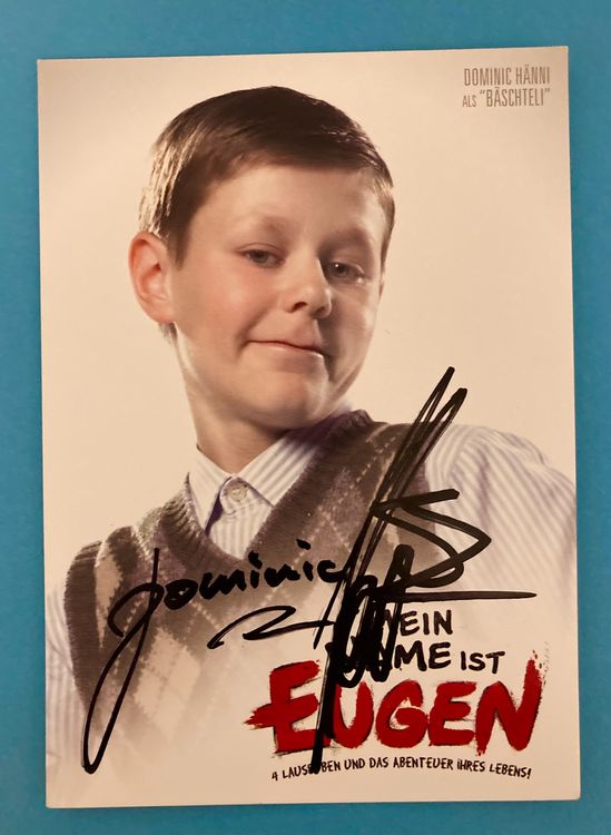 Autogrammkarte von Doninic Hänni von mein Name ist Eugen (Gebraucht) in ...