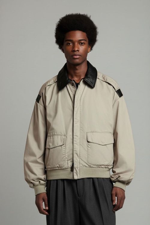 Vintage US Air Force Military Bomber Jacket with Leather (Gebraucht) in ...