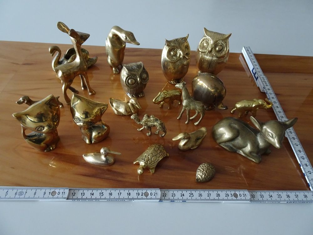 Lot 20 Stück Messing Tier - Figuren - letzte Gelegenheit! (Gebraucht ...