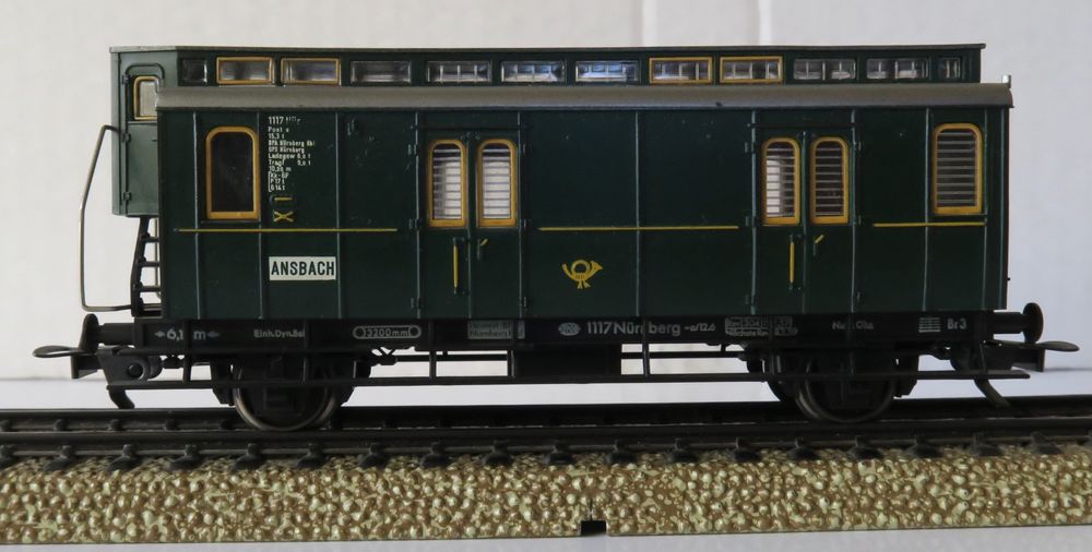 Fleischmann Ansbach Postwagen mit Märklin Kupplung | Kaufen auf Ricardo